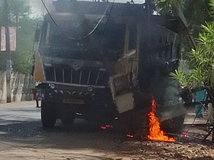 The fire was controlled with the help of the fire brigade, there was no ...