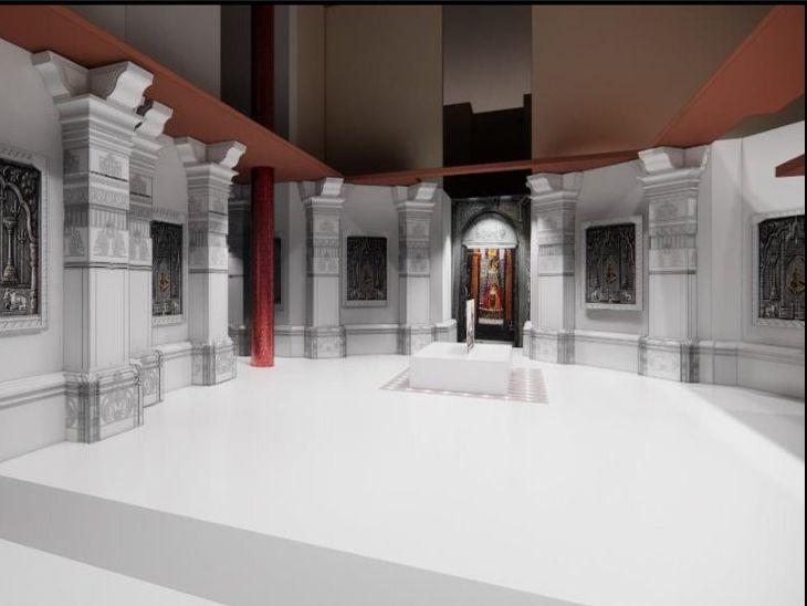 The new voting hall for the devotees of Mahakal, along with the ...