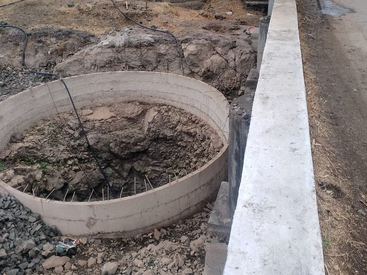 30 feet deep well built near the culvert, the villagers demanded its ...