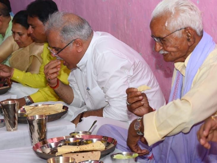 The taste of Chhattisgarhi cuisine, served in the food Munga, Rakhiya ...