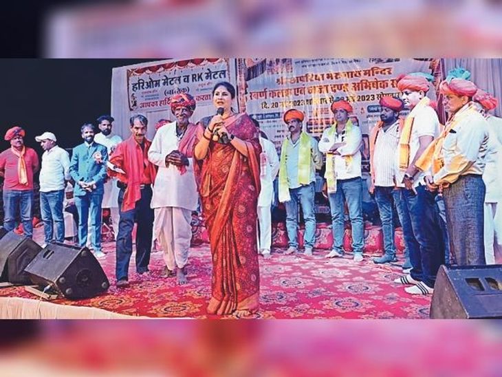 Bhopaji Bhanwar Lal Keer welcomed the MLA | सामुदायिक भवन के लिए 5 लाख ...