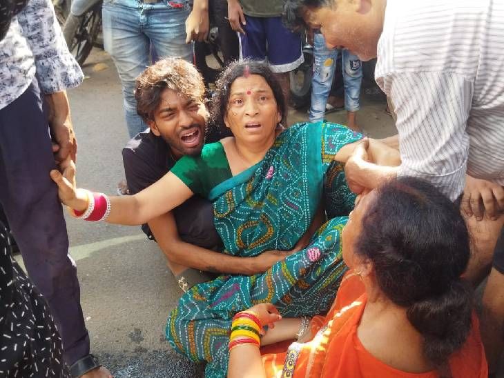 The accident happened due to the jack being pressed during wheel ...