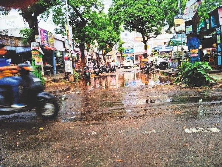 The city received 5 mm of rain in the evening, a drop in temperature ...