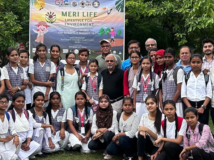 45 girl students from many schools of Agra learned about biodiversity ...