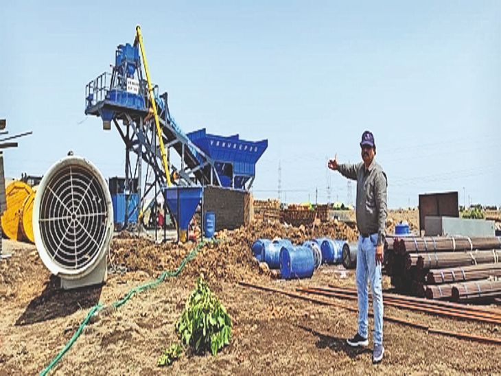 Tunnel blasting machine arrived, readymix concrete plant also installed ...