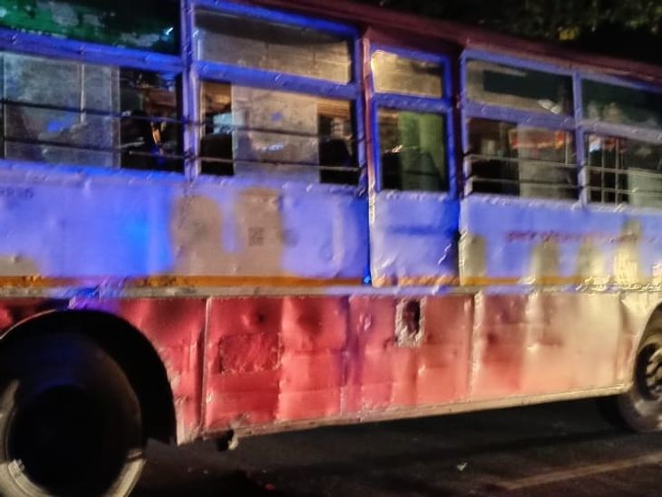 Was crossing the road, came under the wheels as soon as the collision ...