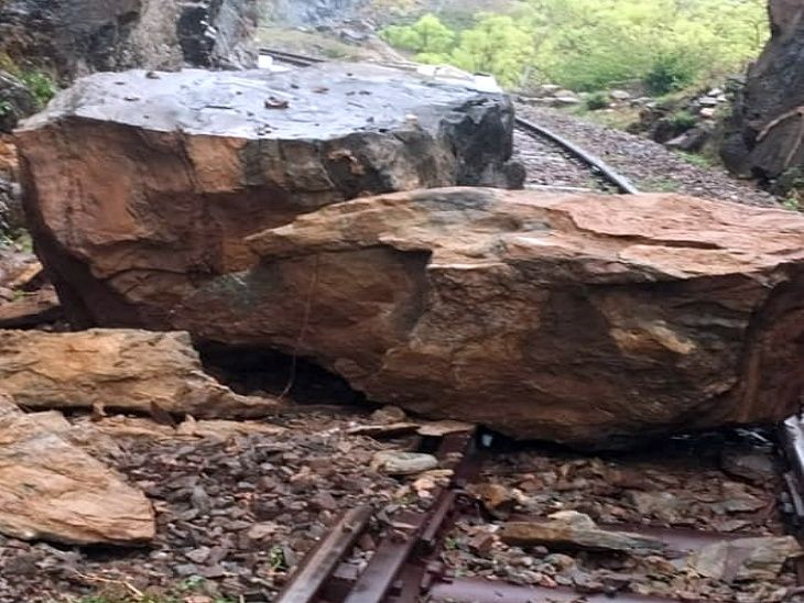 Phoolad to Kamlighat route disrupted, both Mavli to Marwar to and fro ...