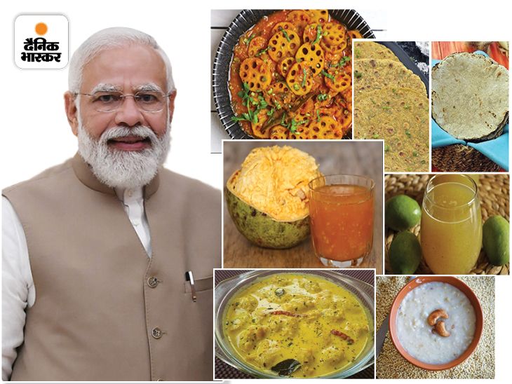 PM Modi Desi Style; Narendra Modi (Madhya Pradesh) Visit Food Menu ...