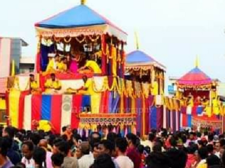 Lord Jagannath, Goddess Subhadra and Balabhadra will circumambulate in ...