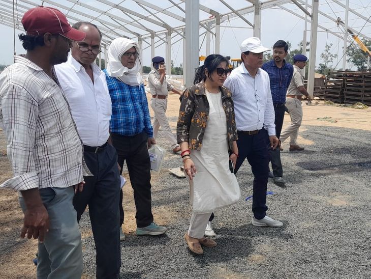 Commissioner, ADGP, DM and SP visited meeting place Lalpur airstrip and ...