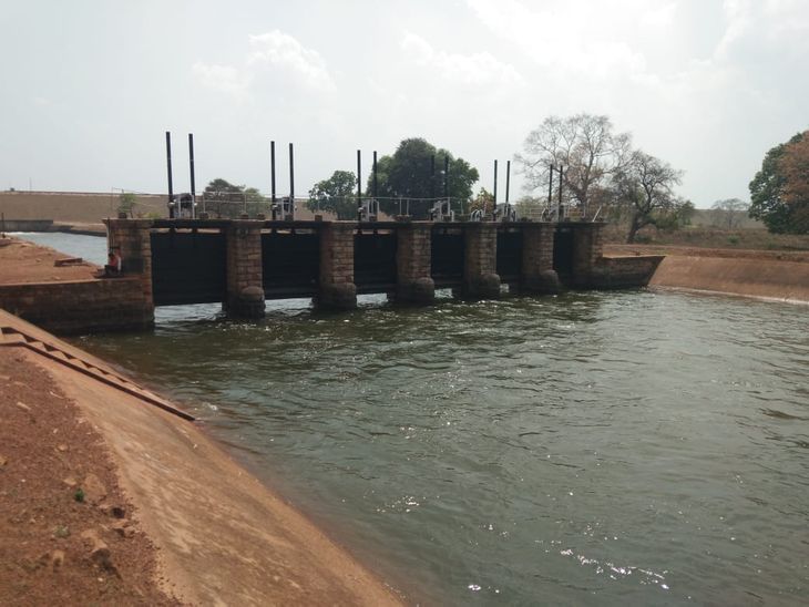 When and how much water was filled and released in Tandula, Gondli ...