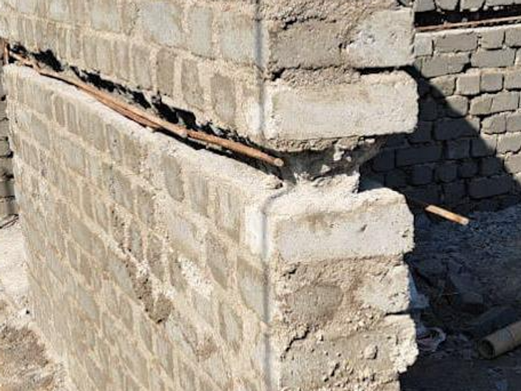 Not even DPC in 10 to 15 feet high wall, questions are also being ...