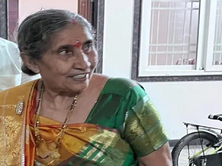 PM Narendra Modi's wife Jashodaben in Raipur chhattisgarh raipur ...