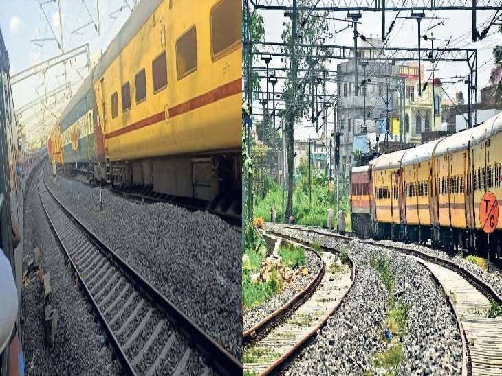 There may be a big accident, the loco pilot said - the vehicle standing ...