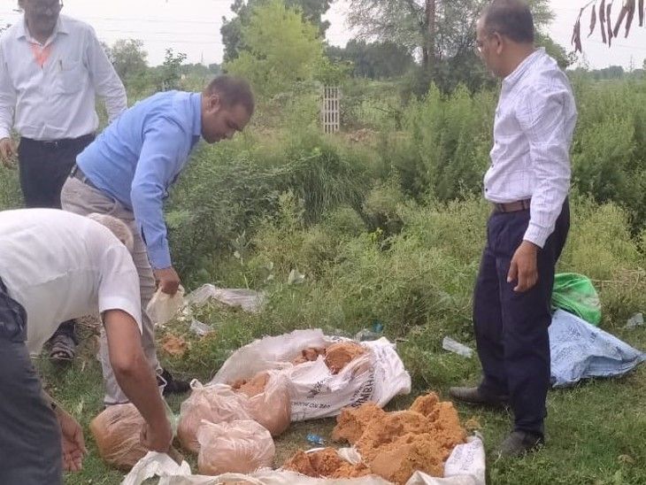 4 quintal peda destroyed, samples taken from more than a dozen places ...