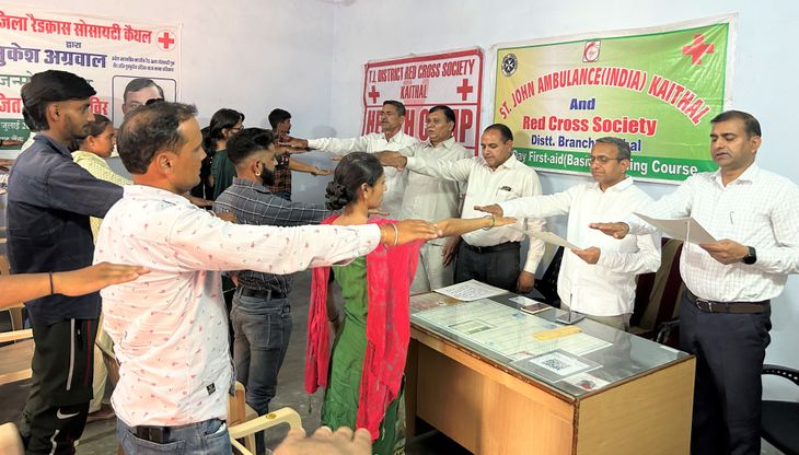 CTM administered the oath to the trainees at Red Cross Bhavan to ...