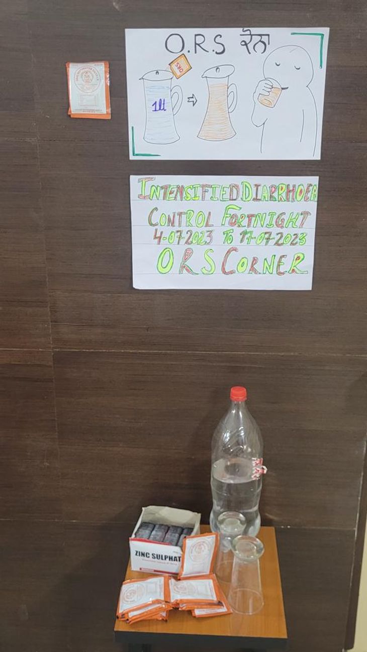 ORS corner opened in all Aam Aadmi clinics of the district | जिले के ...