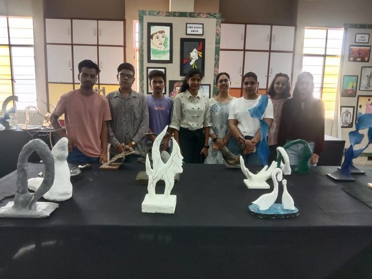 Theme based design was appreciated in the annual project exhibition ...