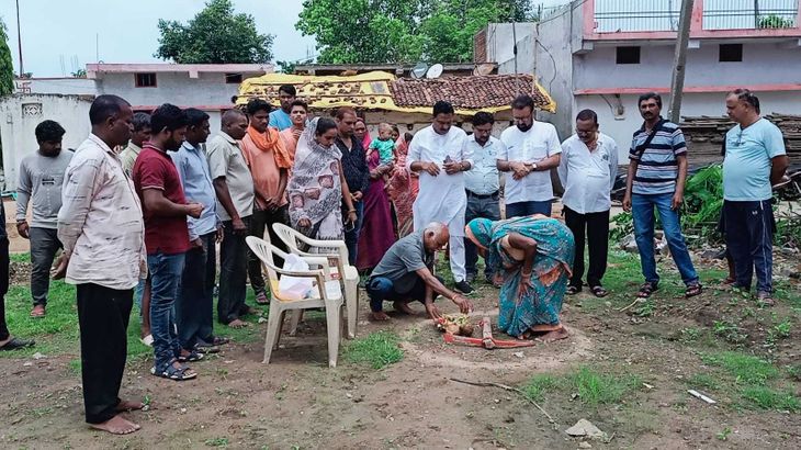 Anganwadi building will be built behind Bathena school with 9.73 lakh ...