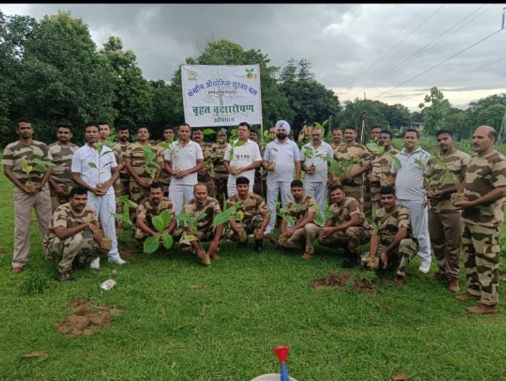 Tree Plantation by CISF Unit | सीआईएसफ यूनिट की ओर से पौधरोपण ...