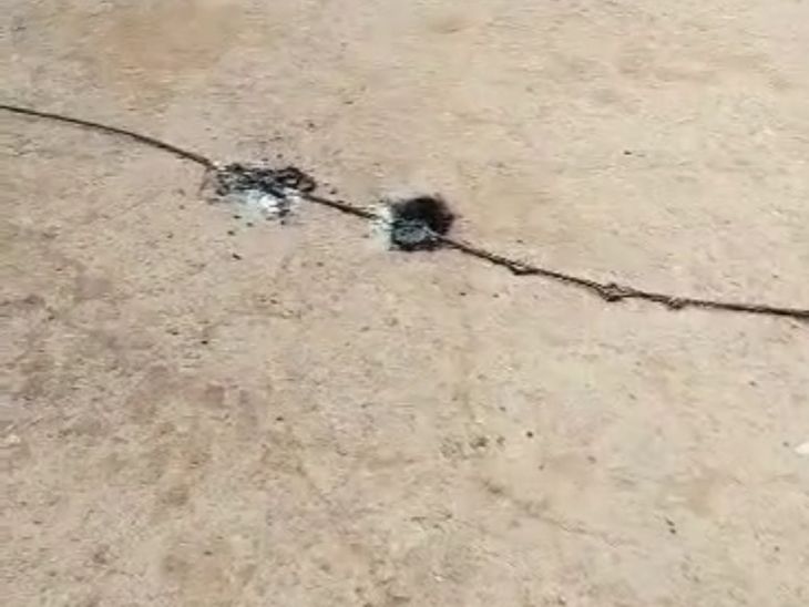 video, high tension line wire broken, chaos created | हाईटेंशन लाइन का ...