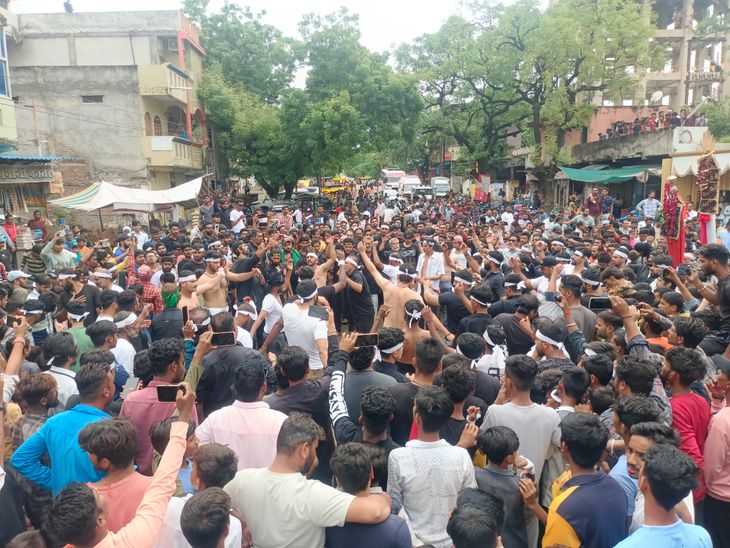 People of the society were seen wearing black clothes and beating their ...