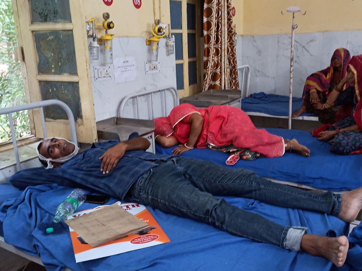 Brother's head was broken in a land dispute in Ladnun | लाडनूं में ...