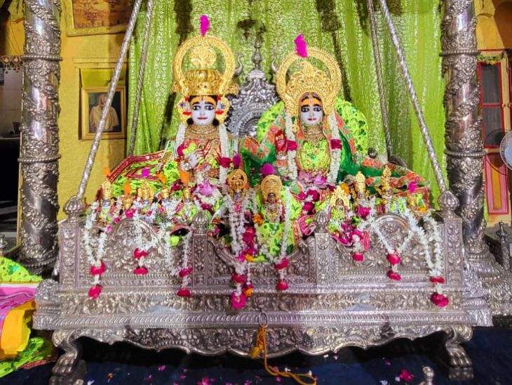 Ayodhya's 12-day Sawan Jhula fair begins.Ayodhya. Maniparvat mela ...