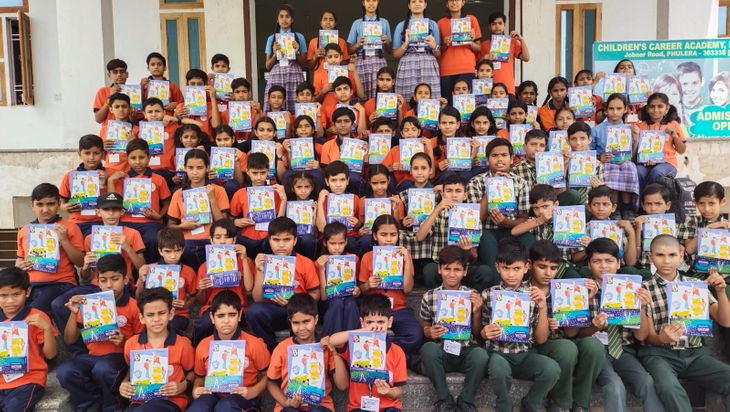 The faces of the students blossomed after seeing the copies of Young ...