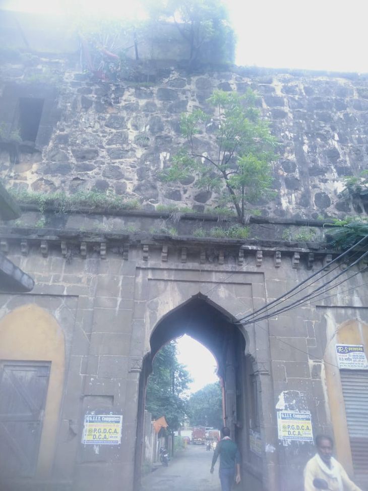 The stones on both the gates of the fort are falling, the ...