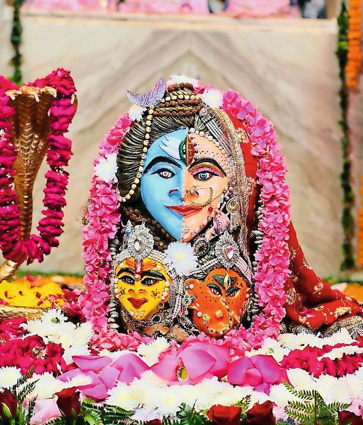 On the last Monday of Sawan, devotees decorated Shivling in pagoda ...