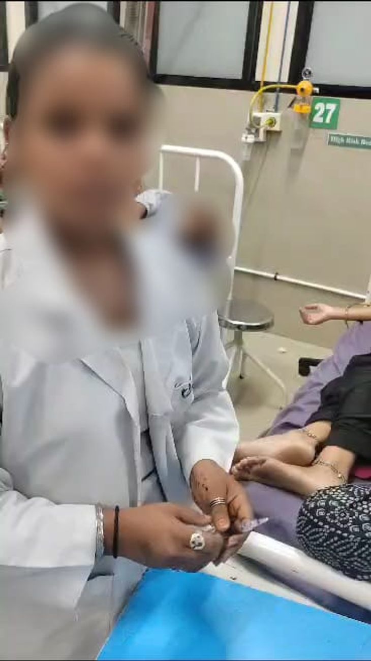 Patient's private lab worker was taking sample in Panchkula's General ...