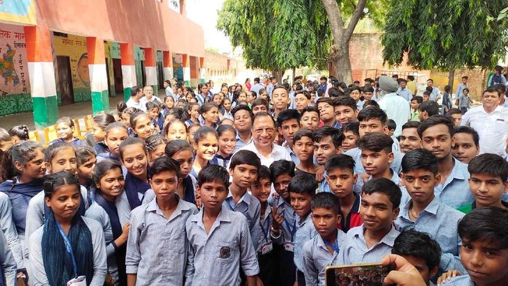 Inaugurated the newly constructed building of government school ...