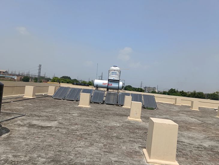 Double sided route boards installed at new bus stand, solar geyser also ...