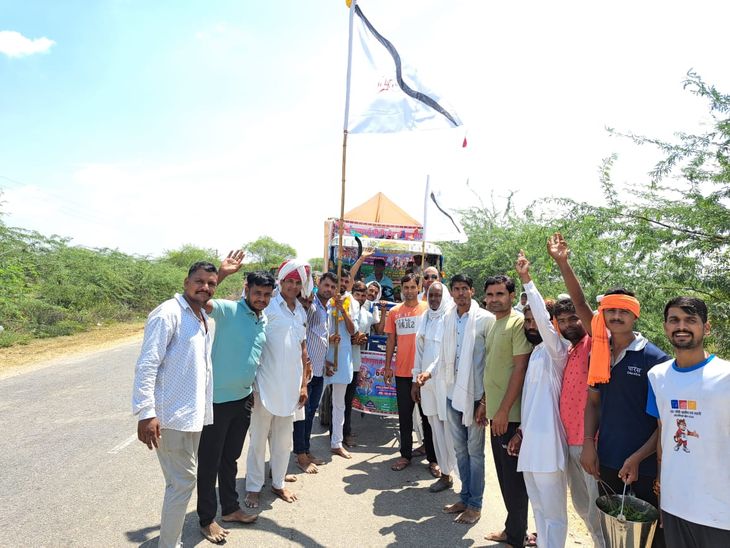 Sixth Padyatra of Tejaji Sursuradham starts from Shankarpura of Pachala ...