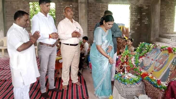 Sri Krishna birth anniversary celebrated in Saraswati Shishu Mandir ...