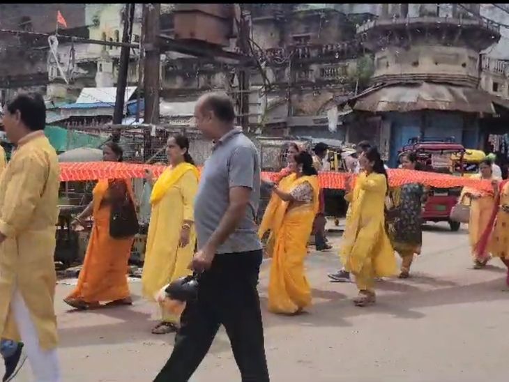 20th day of Patwari strike | पटवारियों की हड़ताल का 20वां दिन: यात्रा निकाल कर मां विजय काली को ...