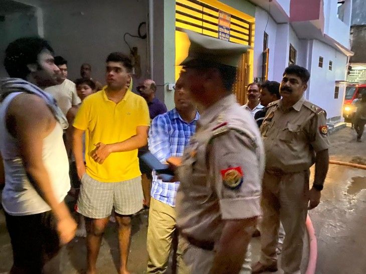 Fire broke out in assistant engineer's flat in Lucknow, Six people ... Fire broke out in assistant engineer's flat in Lucknow, Six people ...