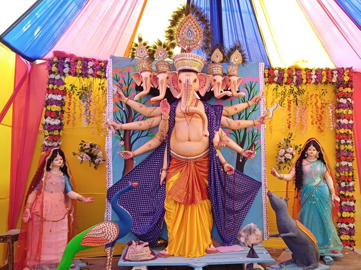 20 feet statue of Lord Ganesha made in Munger, People are excited to ...