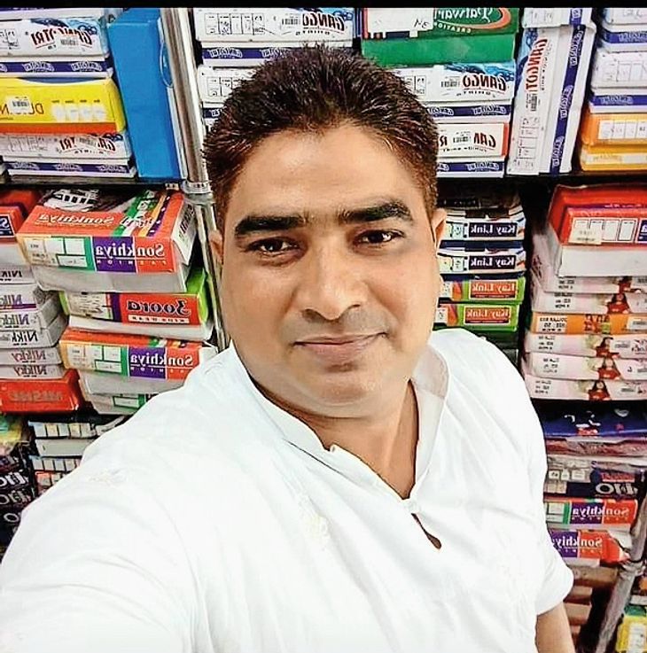 A bull fighting on the middle of the road collides with an auto at ...