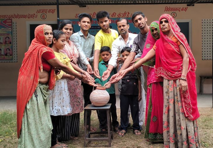 After plantation, the youth were administered the oath of Panch Pran ...