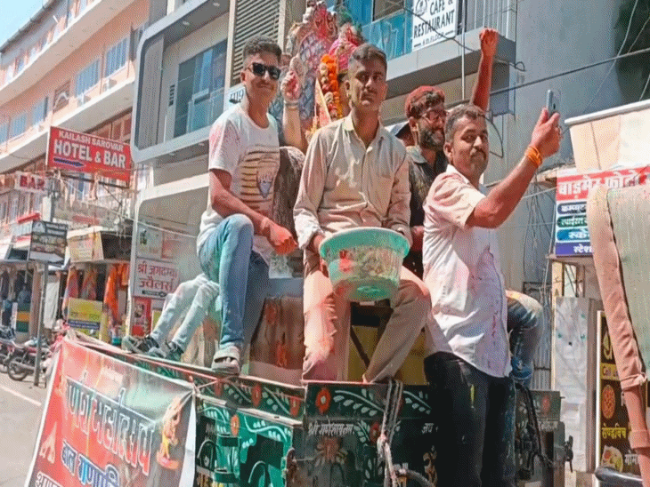 The City Echoed With The Cheers Of Ganpati Bappa Morya Barmer Rajasthan