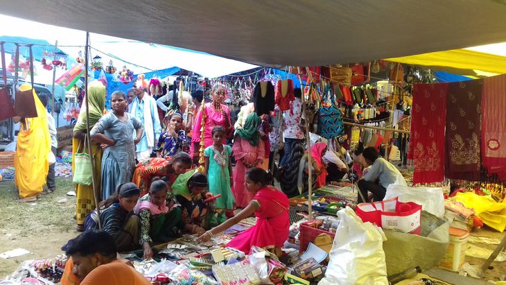 Devotees gathered to visit the fair at Devdham Jhadauta Temple ...