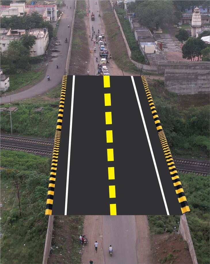 The main part of Sagod Four Lane Railway Bridge will be made 20 meters ...