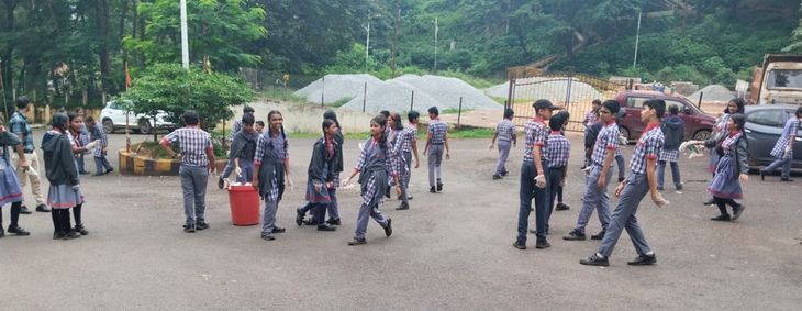 KV students launched cleanliness campaign in the city