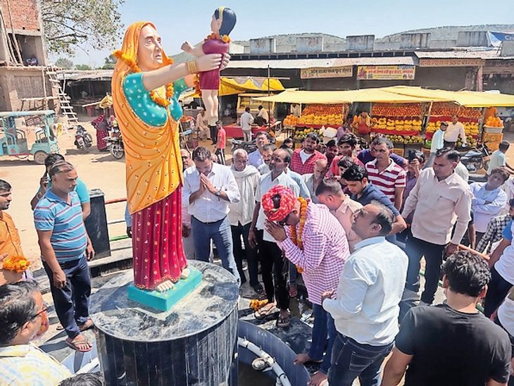 MLA Dr. Omprakash inaugurated beautification works in Mandawar.