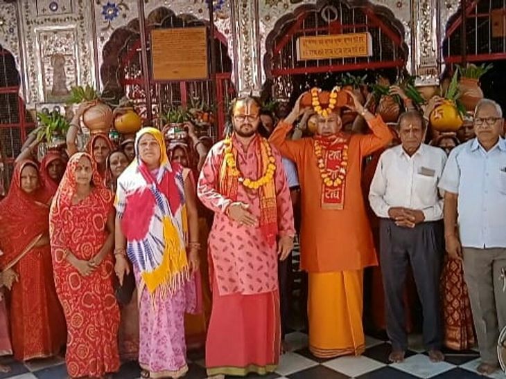 Kalash Yatra taken out in the town, organized in Govind Devji temple ...