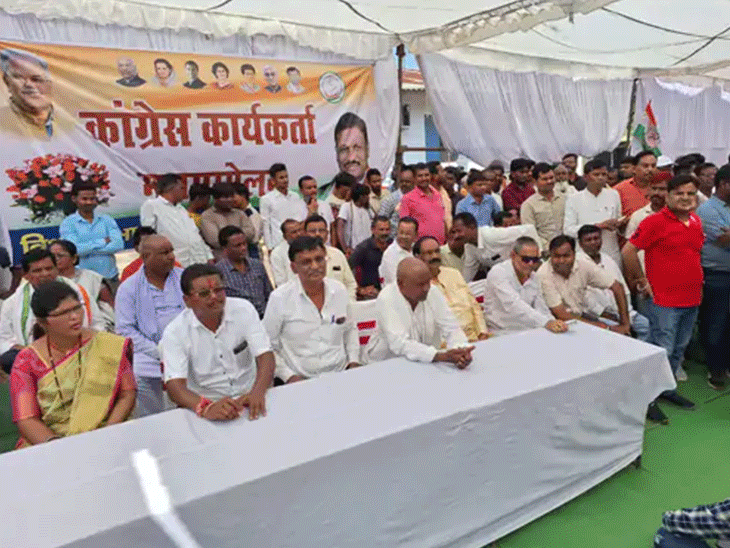 Chhattisgarh Election; Ramanujganj Congress MLA Brihaspat Singh Protest ...