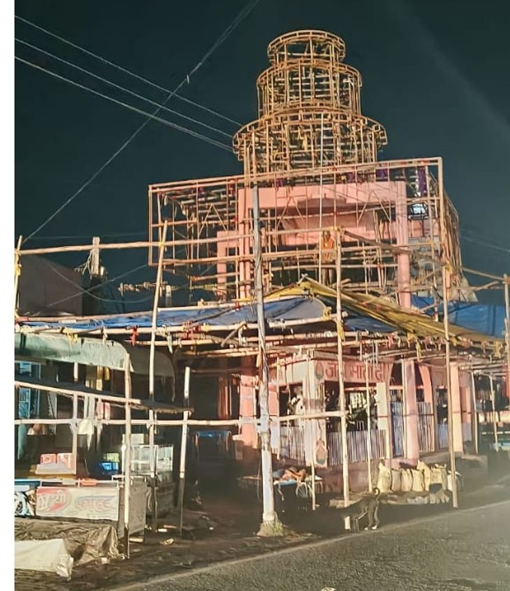 Darjeeling's Vishwanath temple is being built in Kanhauli. | कन्हौली ...