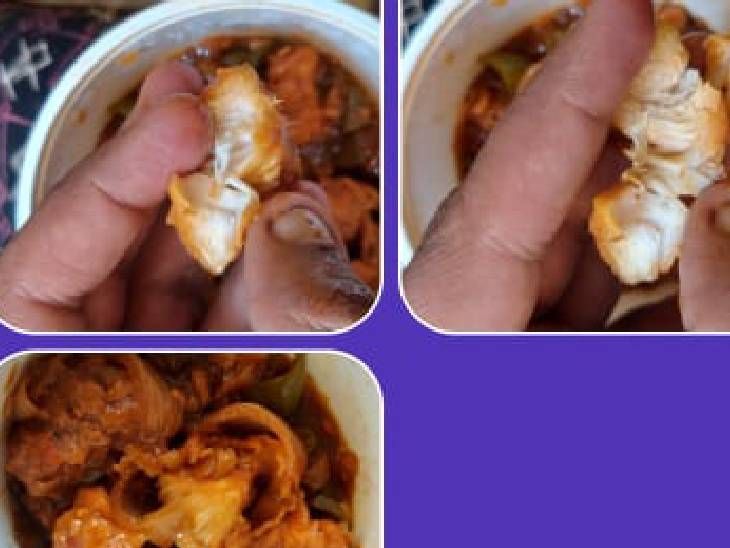Ordered veg chilli from Swiggy...chili chicken arrived.